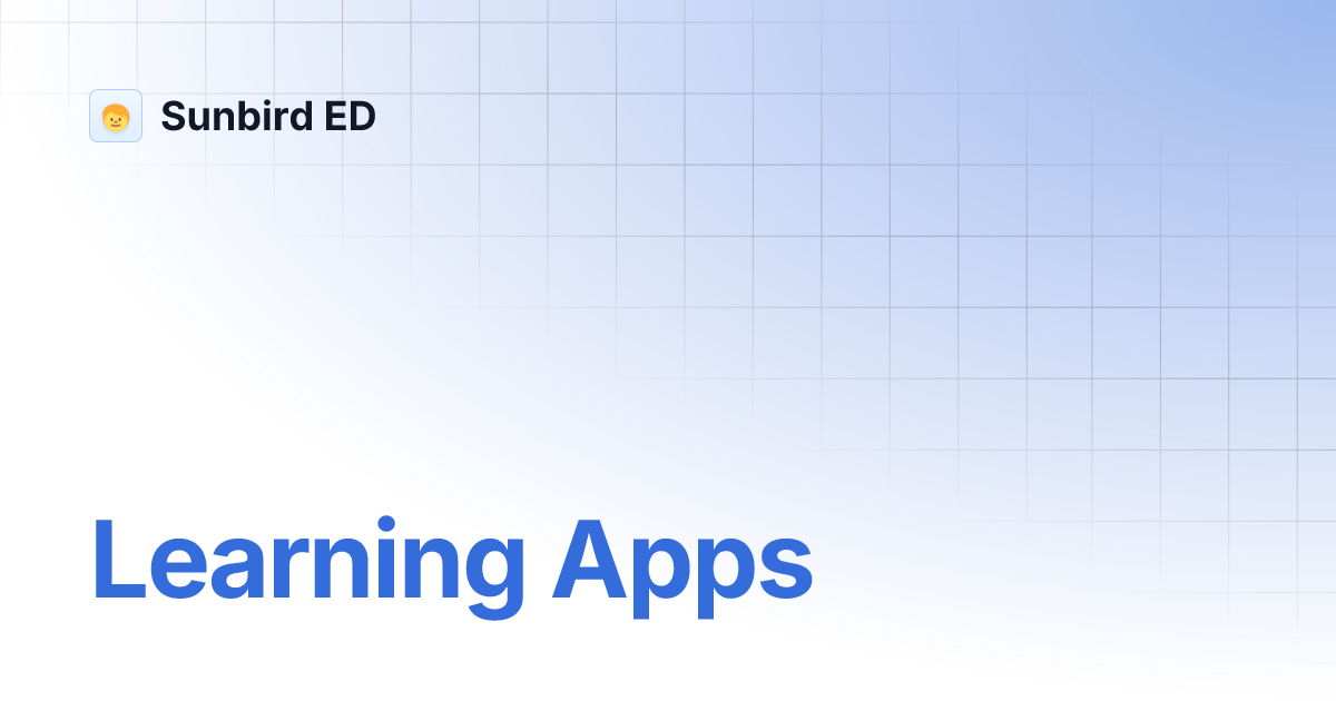 Learning Apps | Sunbird ED