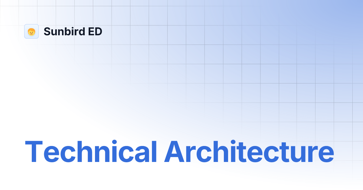 Technical Architecture | Older versions | Sunbird ED