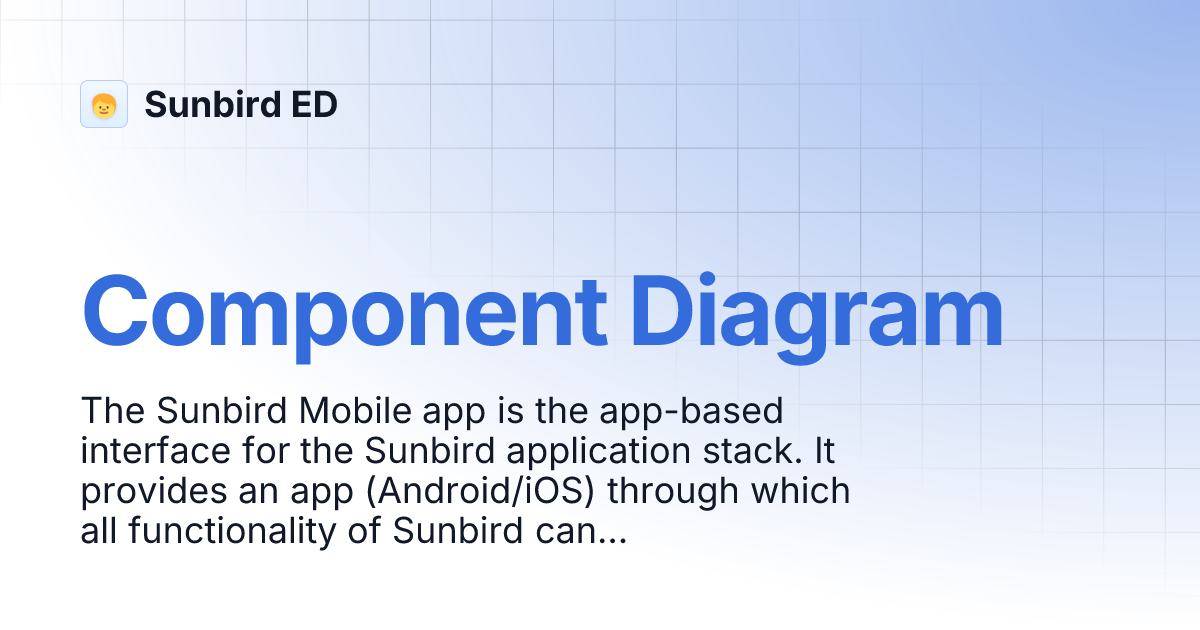 Component Diagram | Sunbird ED